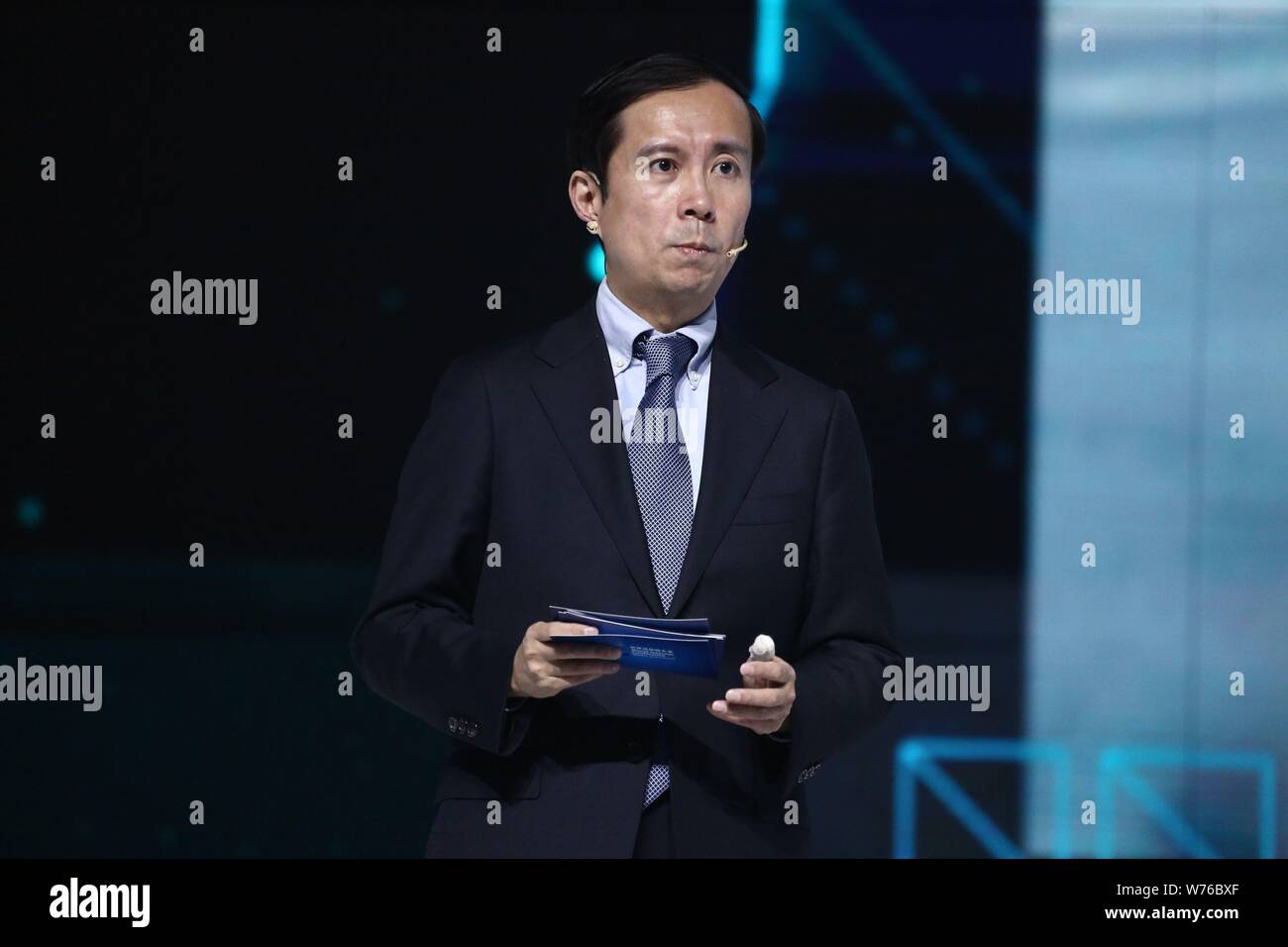 Daniel Zhang Yong, CEO of Alibaba Group, introduces its artificial ...