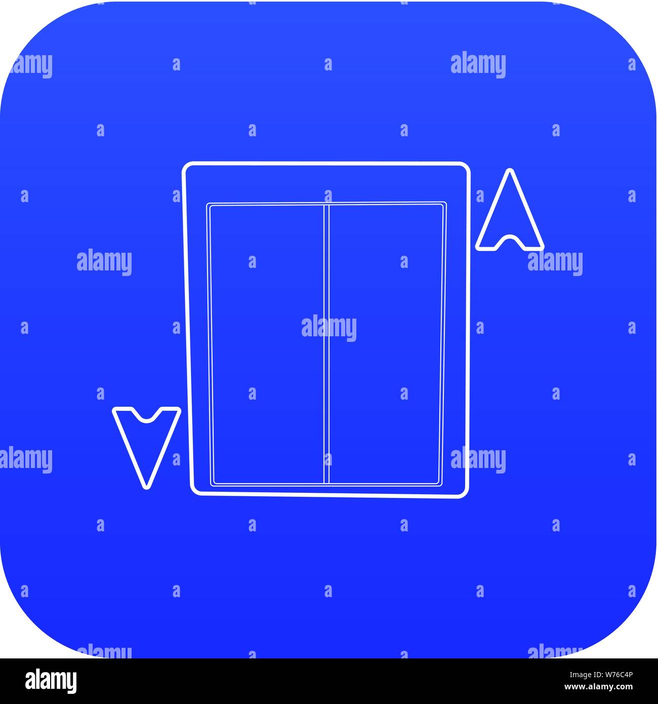 Lift icon blue vector Stock Vector Image & Art - Alamy