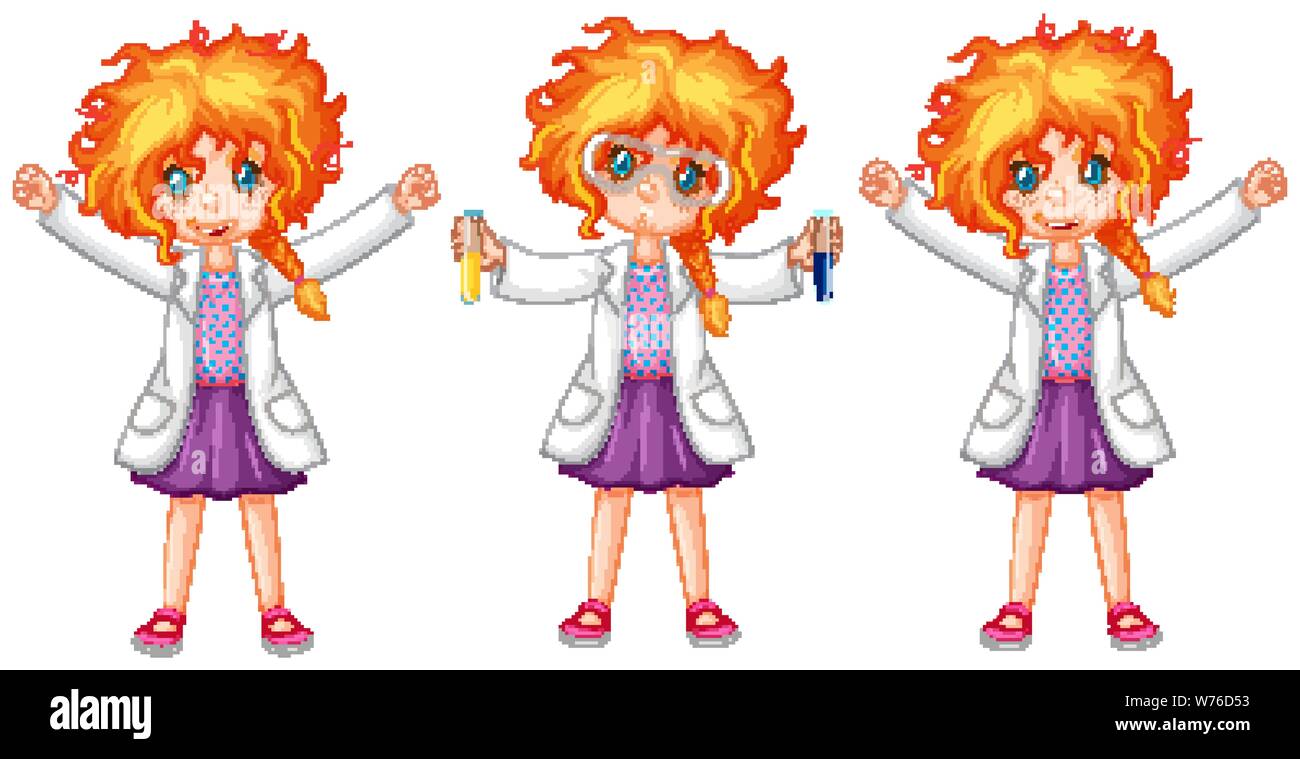 Three poses Stock Vector Images - Alamy