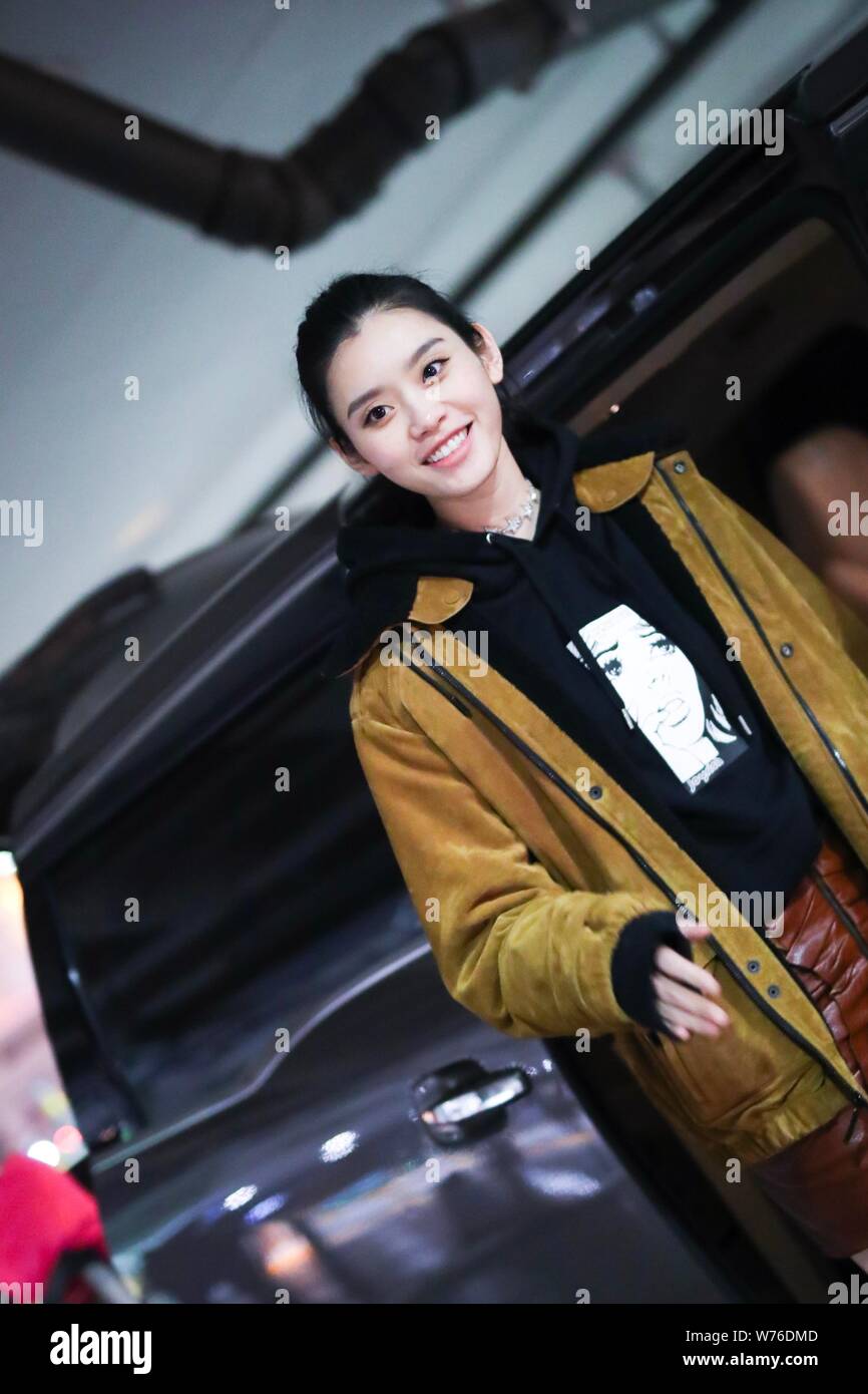 Chinese model Xi Mengyao, better known as Ming Xi, is pictured at the ...