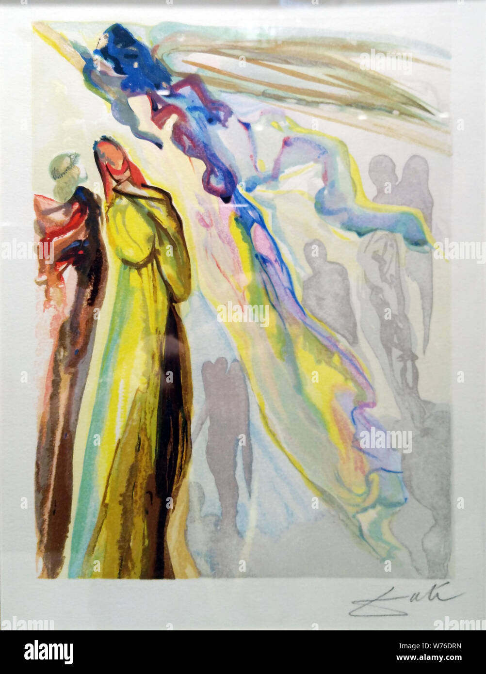 A woodblock piece by Spanish surrealist artist Salvador Dali is on ...