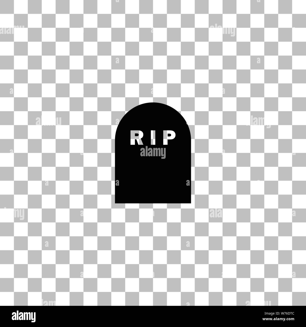 Grave. Black flat icon on a transparent background. Pictogram for your ...