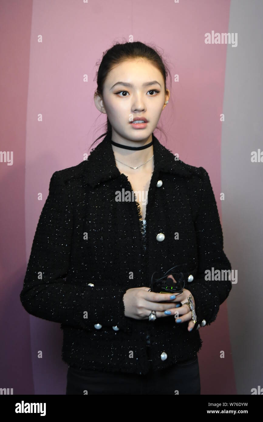 Chinese actress Jelly Lin or Lin Yun poses as she arrives on the red ...