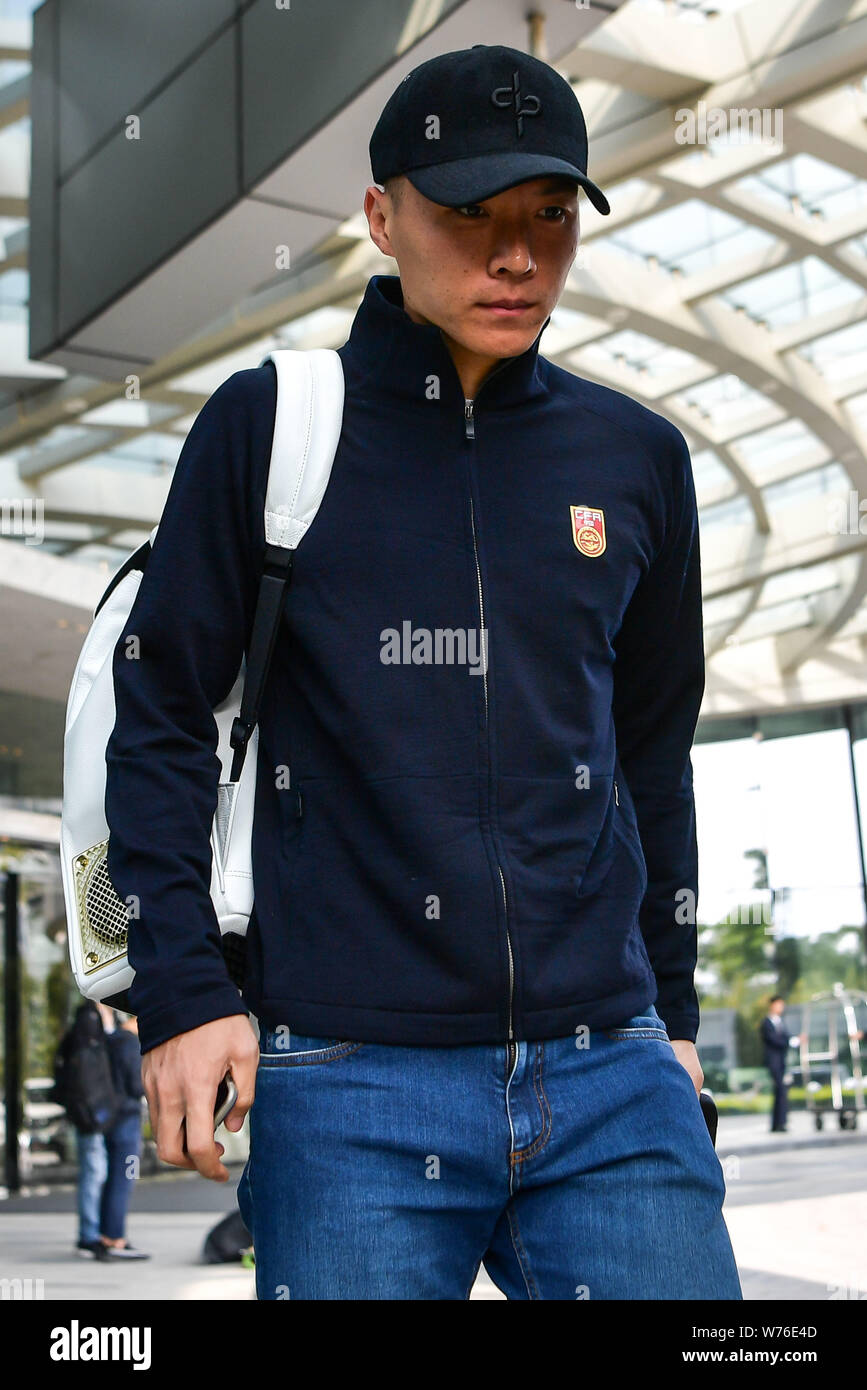 Yu Dabao of the Chinese national men's football team is pictured as he ...