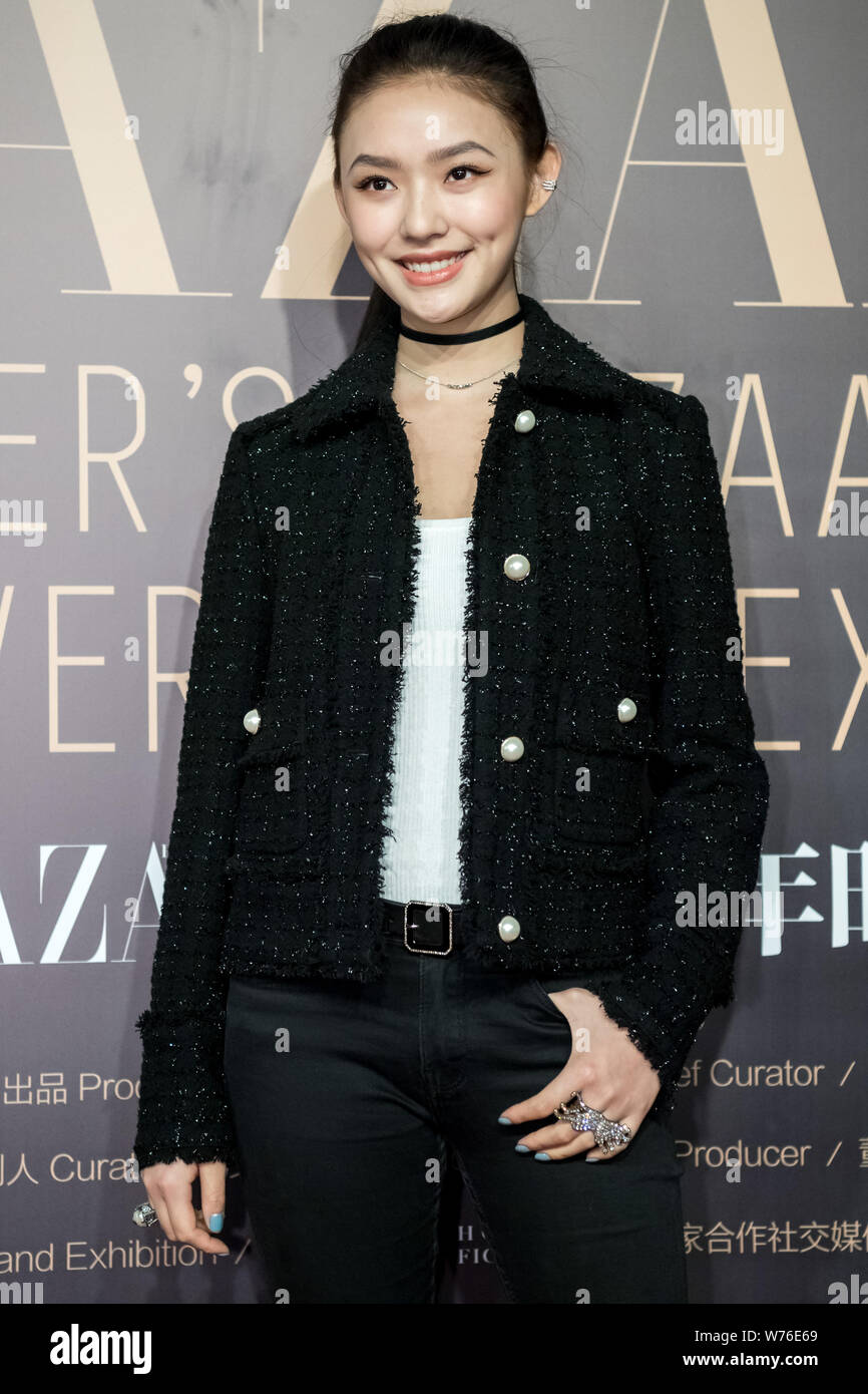 Chinese actress Jelly Lin or Lin Yun poses as she arrives on the red ...