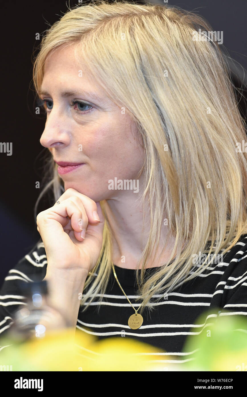 Austrian film director Jessica Hausner attends a press conference for ...