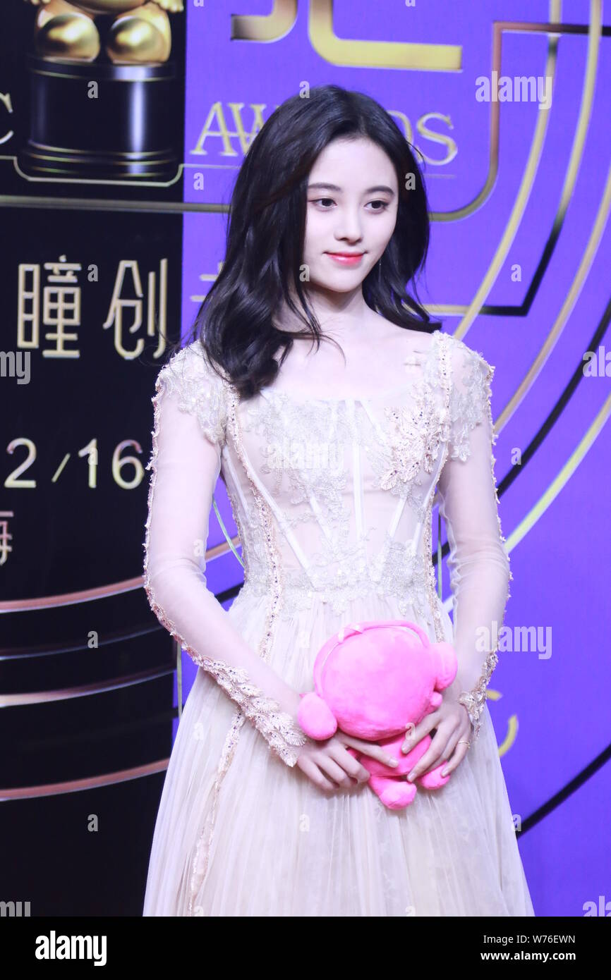 Chinese singer and actress Ju Jingyi, a former member of Chinese girl group SNH48, arrives on ...
