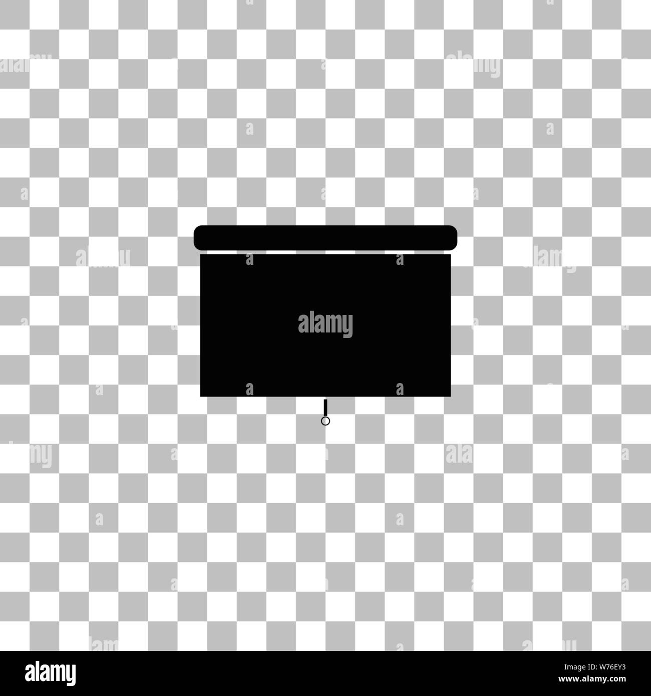 Blinds. Black flat icon on a transparent background. Pictogram for your ...