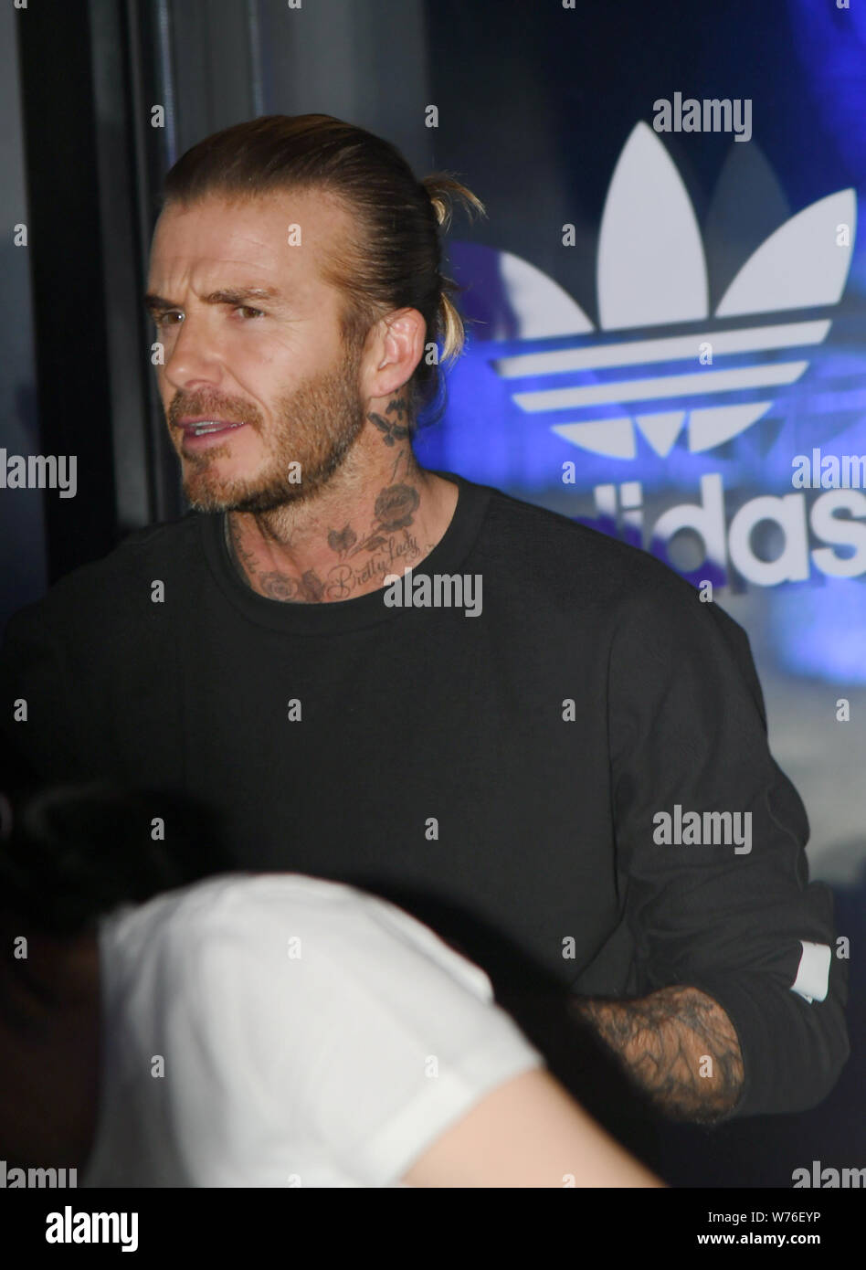 English soccer star David Beckham shouts in anger to fans as he was ...