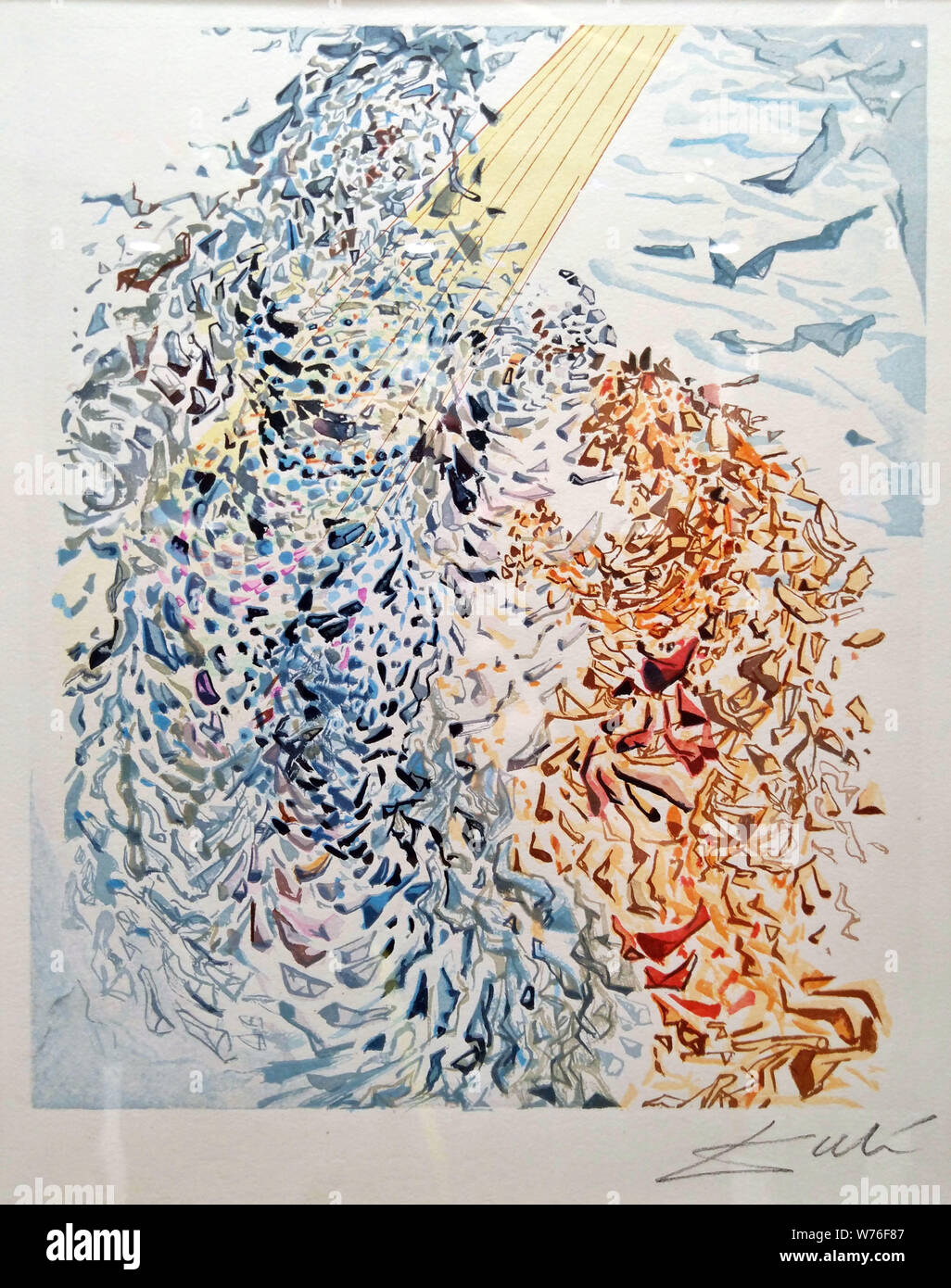 A woodblock piece by Spanish surrealist artist Salvador Dali is on ...