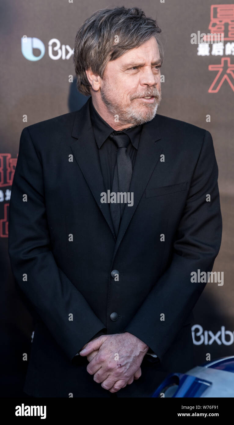 American actor Mark Hamill poses as he arrives on the red carpet for ...