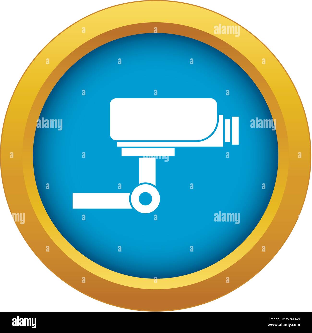 CCTV camera icon blue vector isolated Stock Vector Image & Art - Alamy