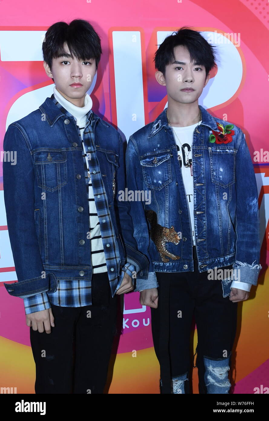 Karry Wang or Wang Junkai, left, and Jackson Yee or Yi Yangqianxi of ...
