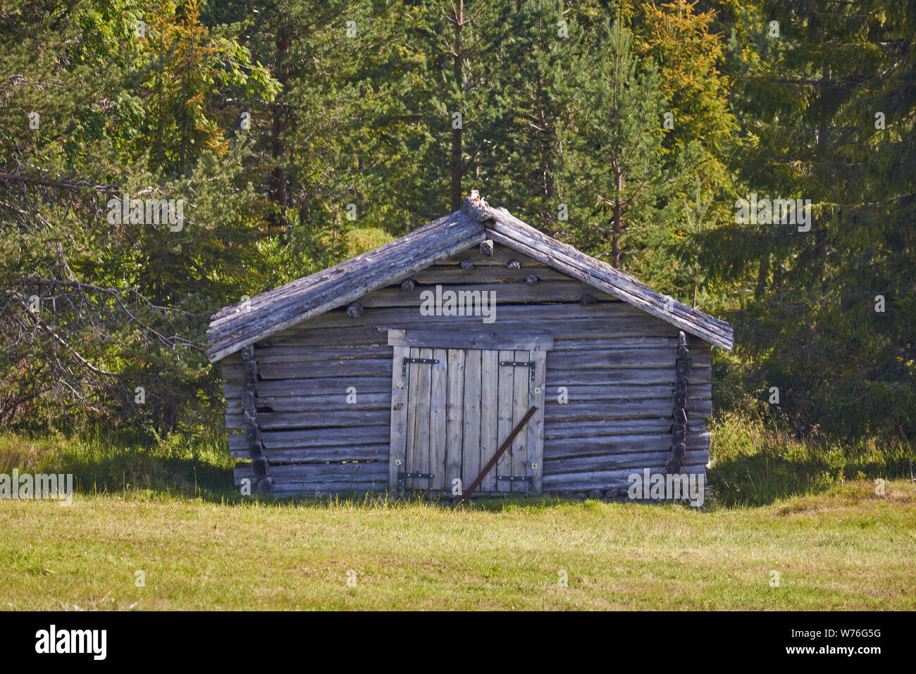 Old barn in Lapland, Finland Stock Photo - Alamy