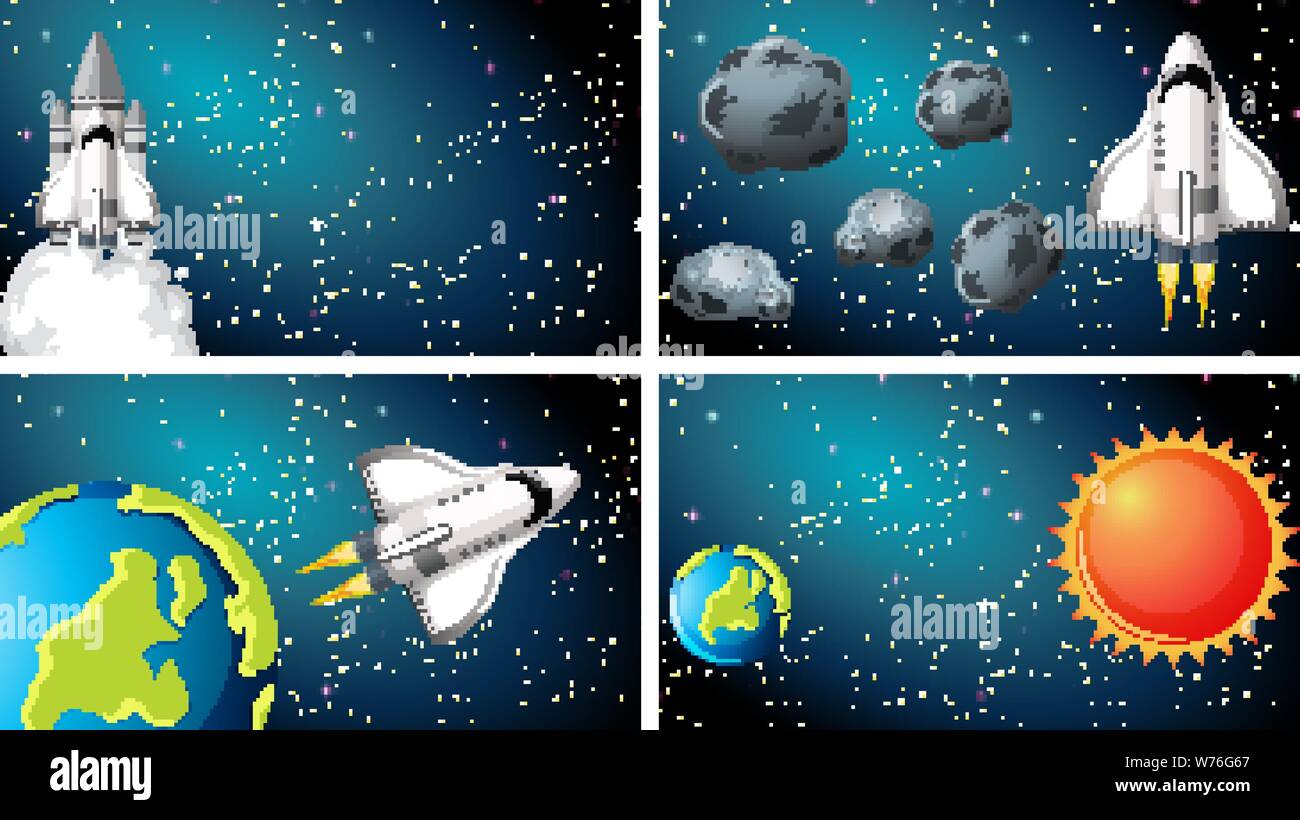 Outer scenes Stock Vector Images - Alamy