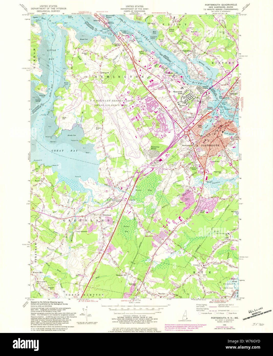 Portsmouth new hampshire map hi-res stock photography and images - Alamy