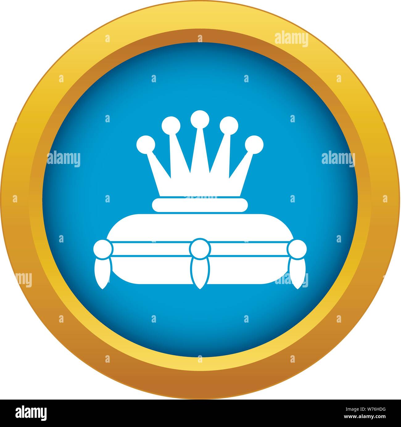 Crown king icon blue vector isolated Stock Vector Image & Art - Alamy