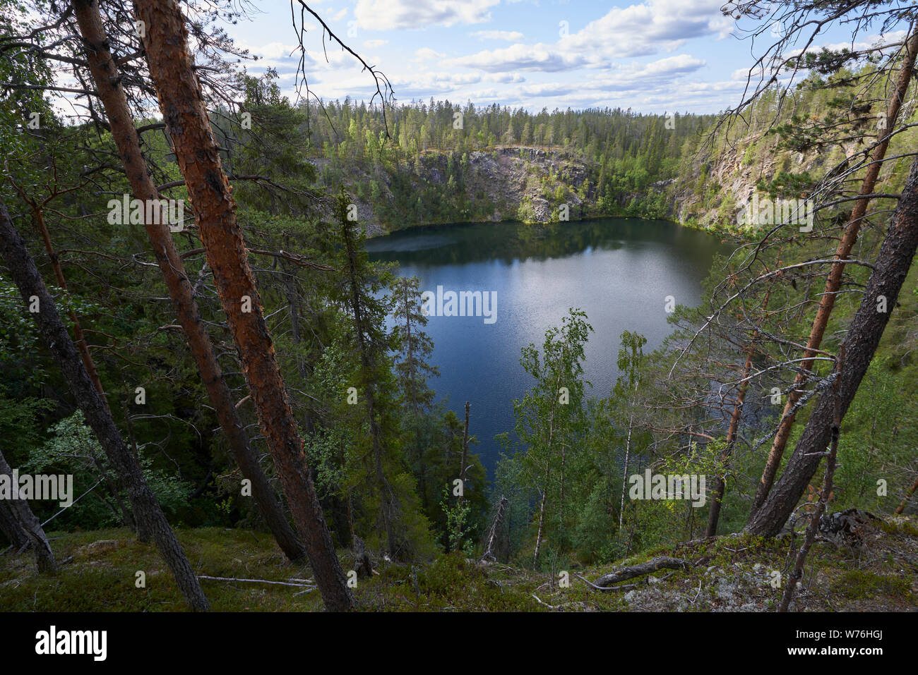 Pakasaivo lake, Muonio, Lapland, Finland Stock Photo - Alamy