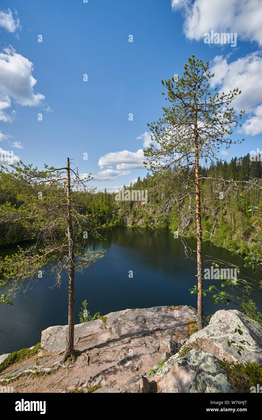 Pakasaivo lake, Muonio, Lapland, Finland Stock Photo - Alamy
