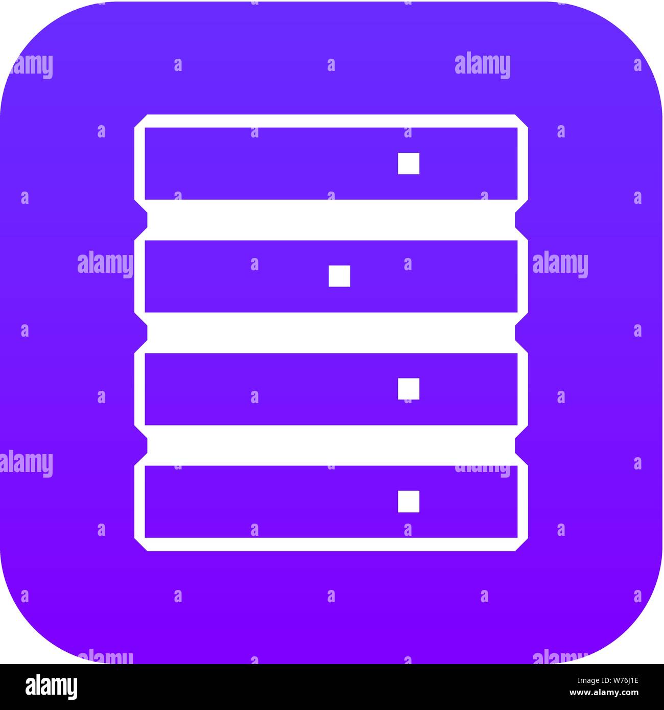 Database icon digital purple Stock Vector Image & Art - Alamy