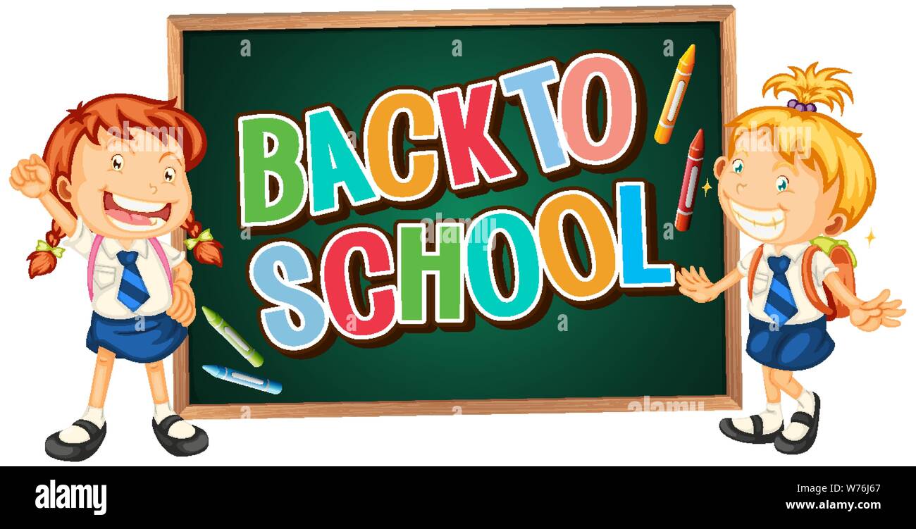 Back to school sign theme illustration Stock Vector Image & Art - Alamy