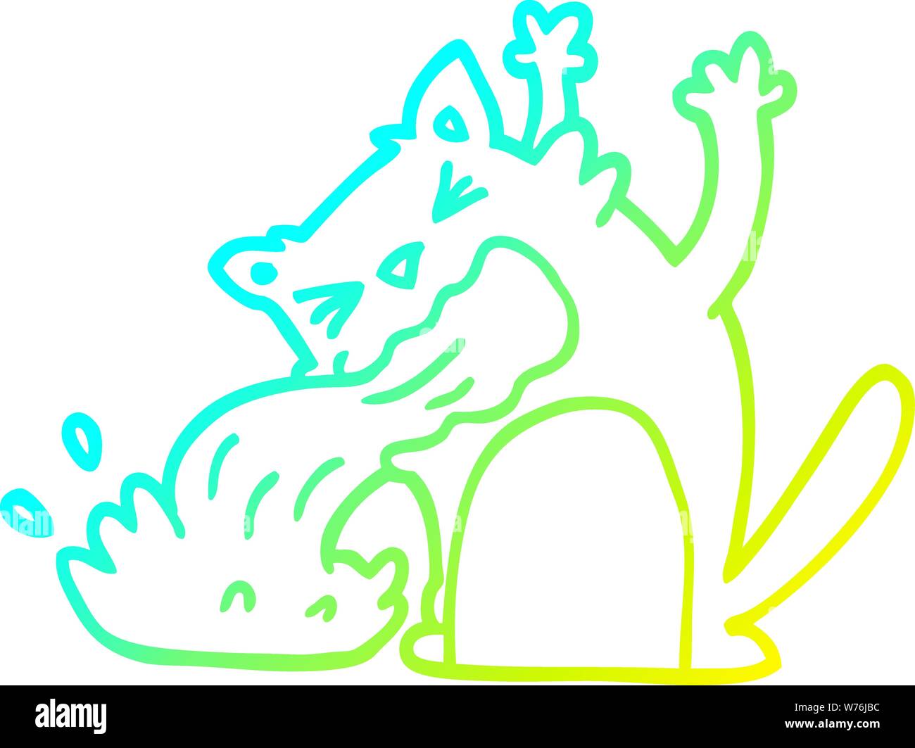 Cartoon illustration funny sick cat hi-res stock photography and images ...