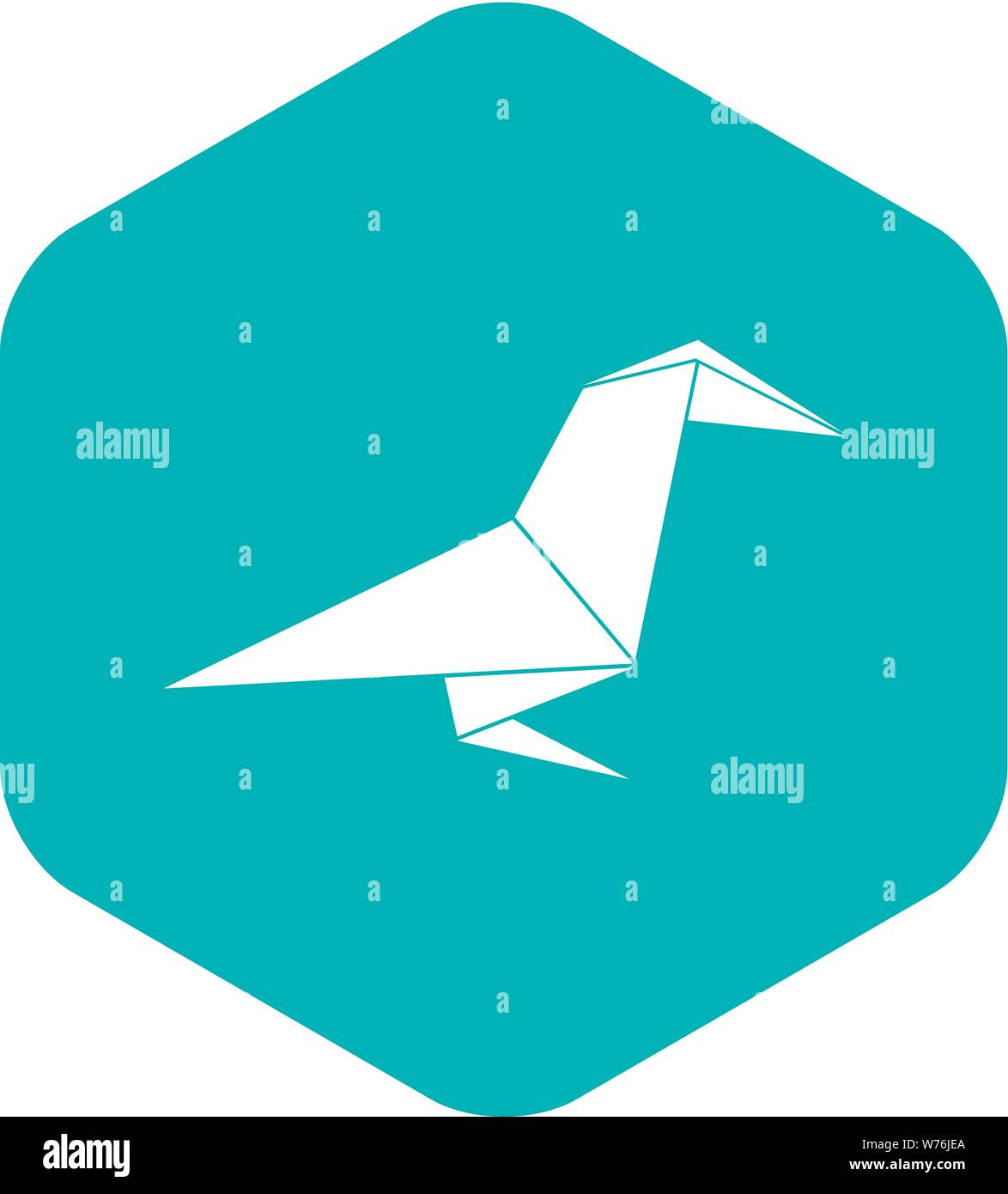 Origami raven icon, simple black style Stock Vector Image & Art - Alamy