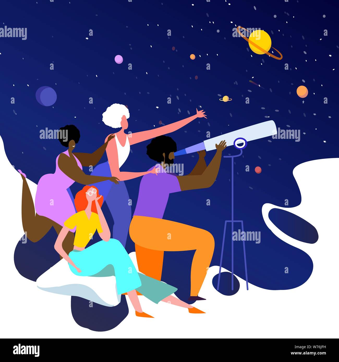 Planets museum Stock Vector Images - Alamy