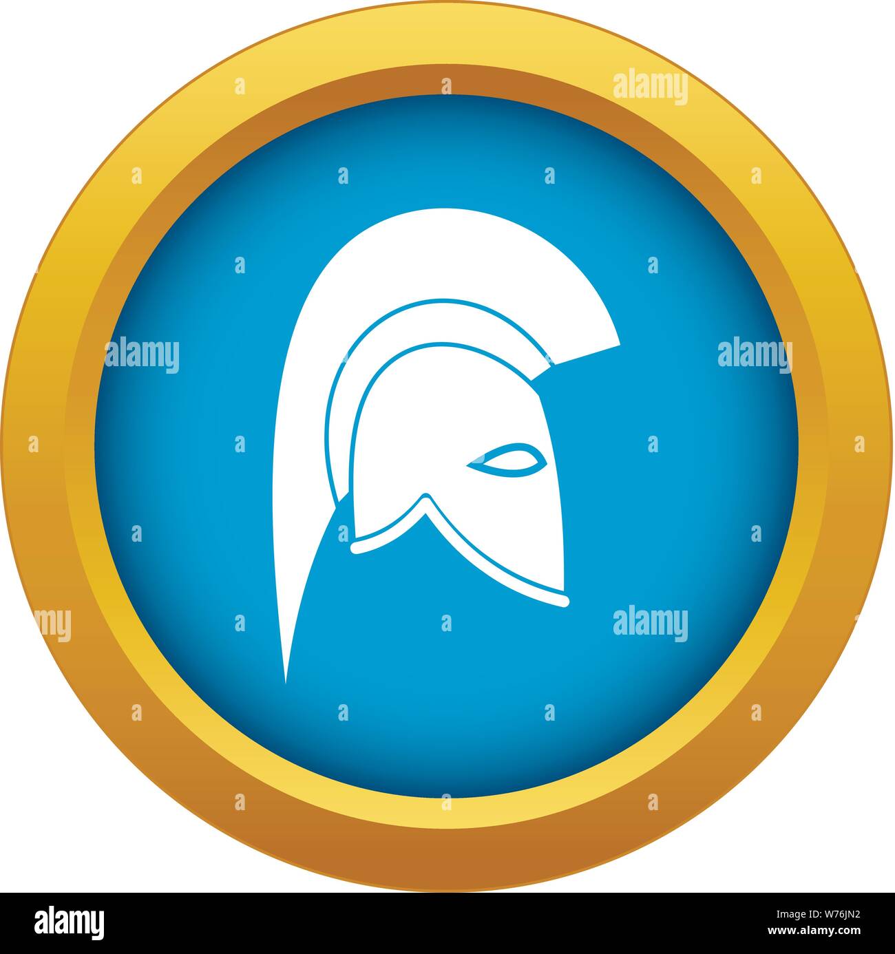 Roman helmet icon blue vector isolated Stock Vector Image & Art - Alamy