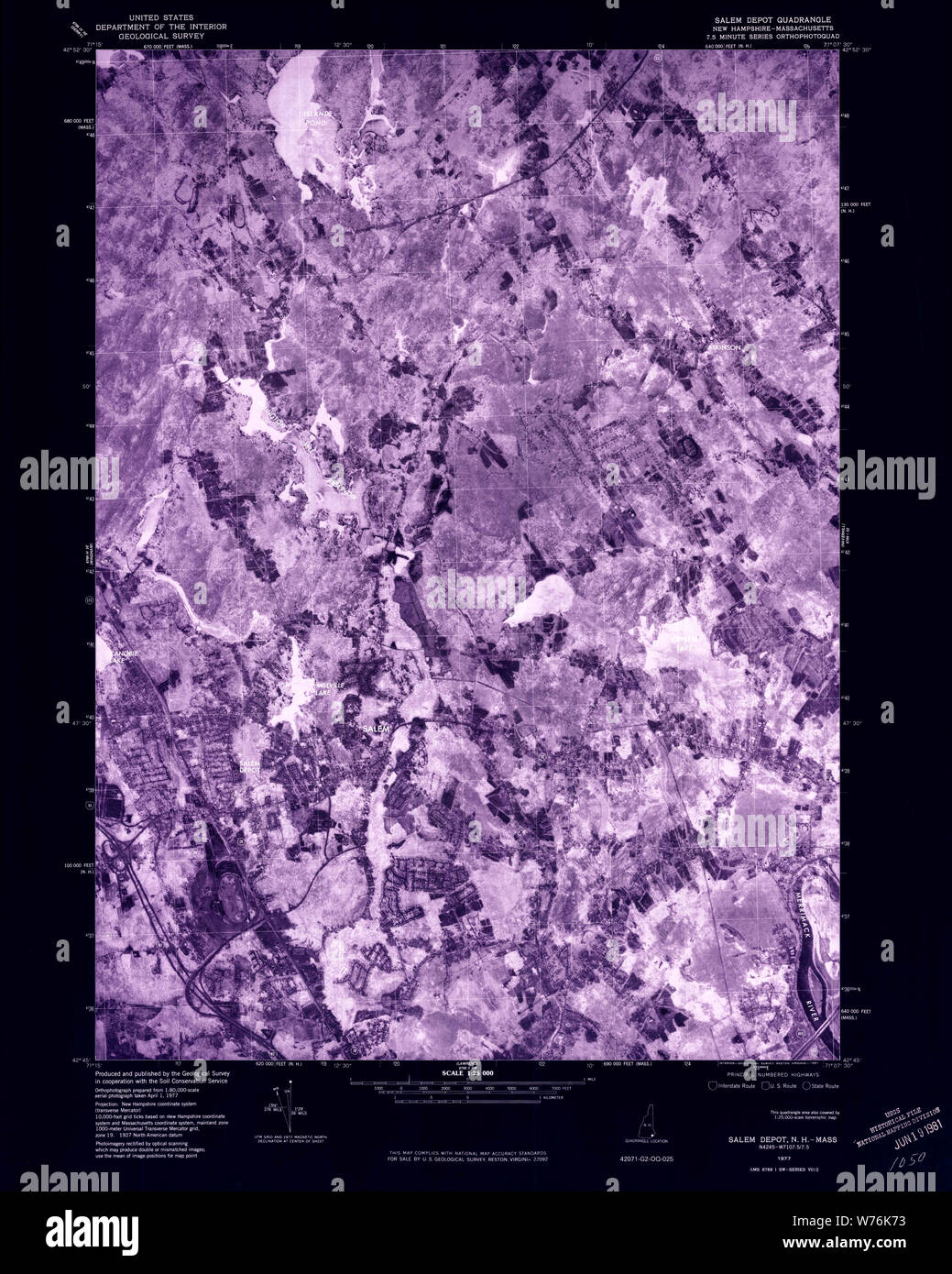 Salem new hampshire map hi-res stock photography and images - Alamy