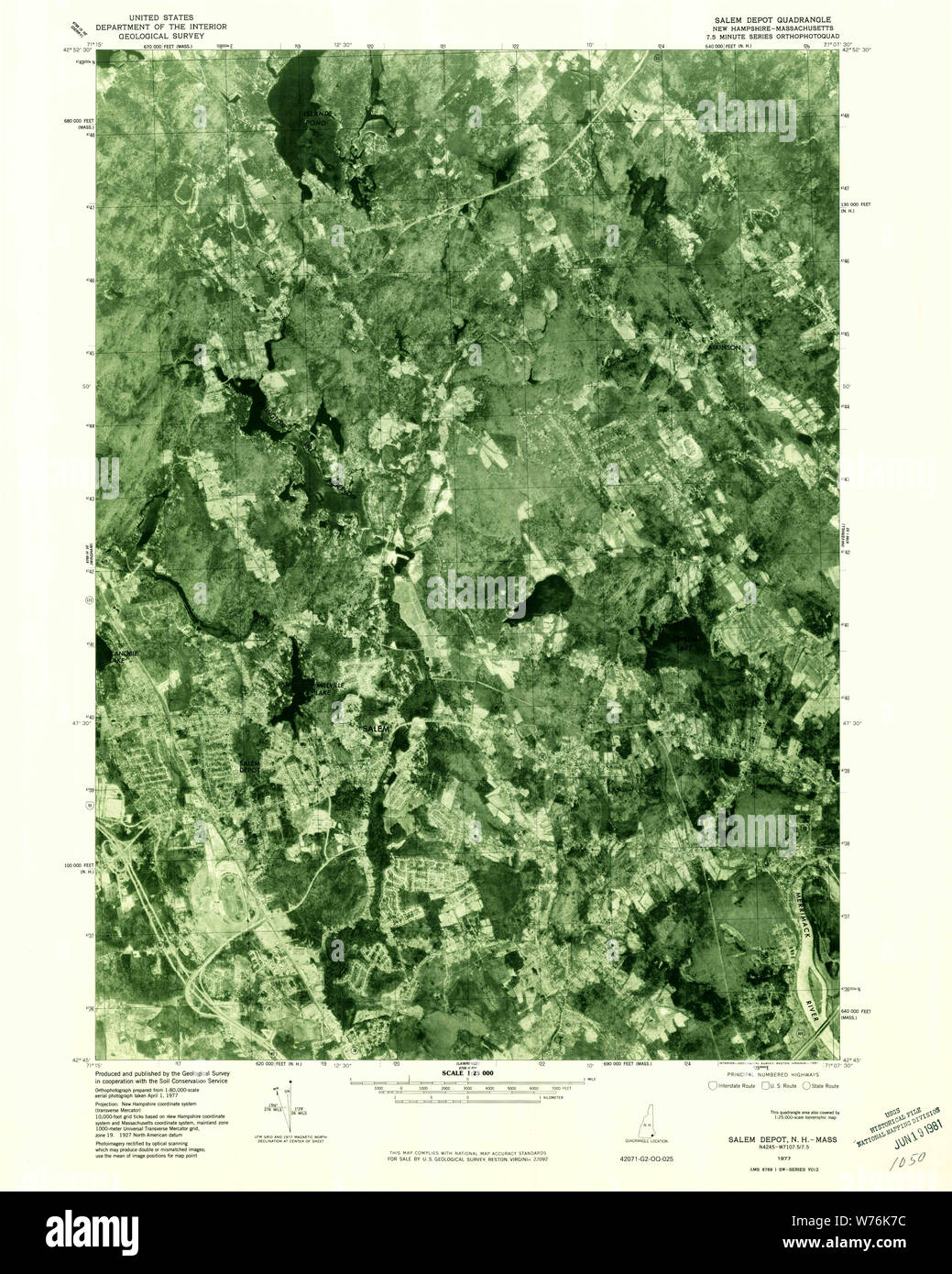 Salem new hampshire map hi-res stock photography and images - Alamy