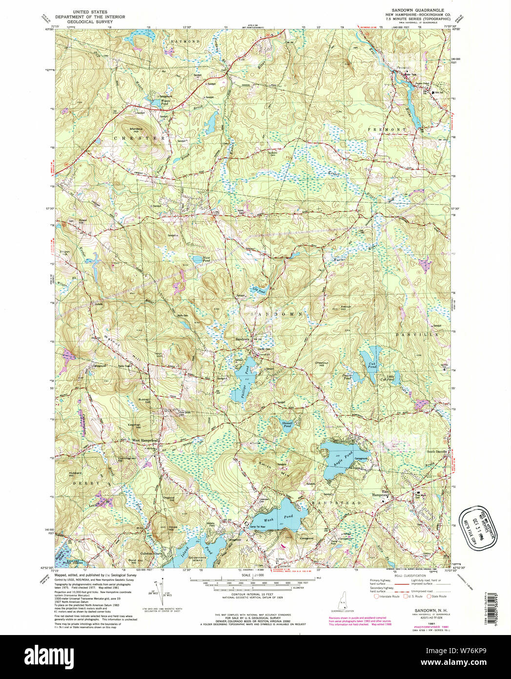 Map of sandown Cut Out Stock Images & Pictures - Alamy