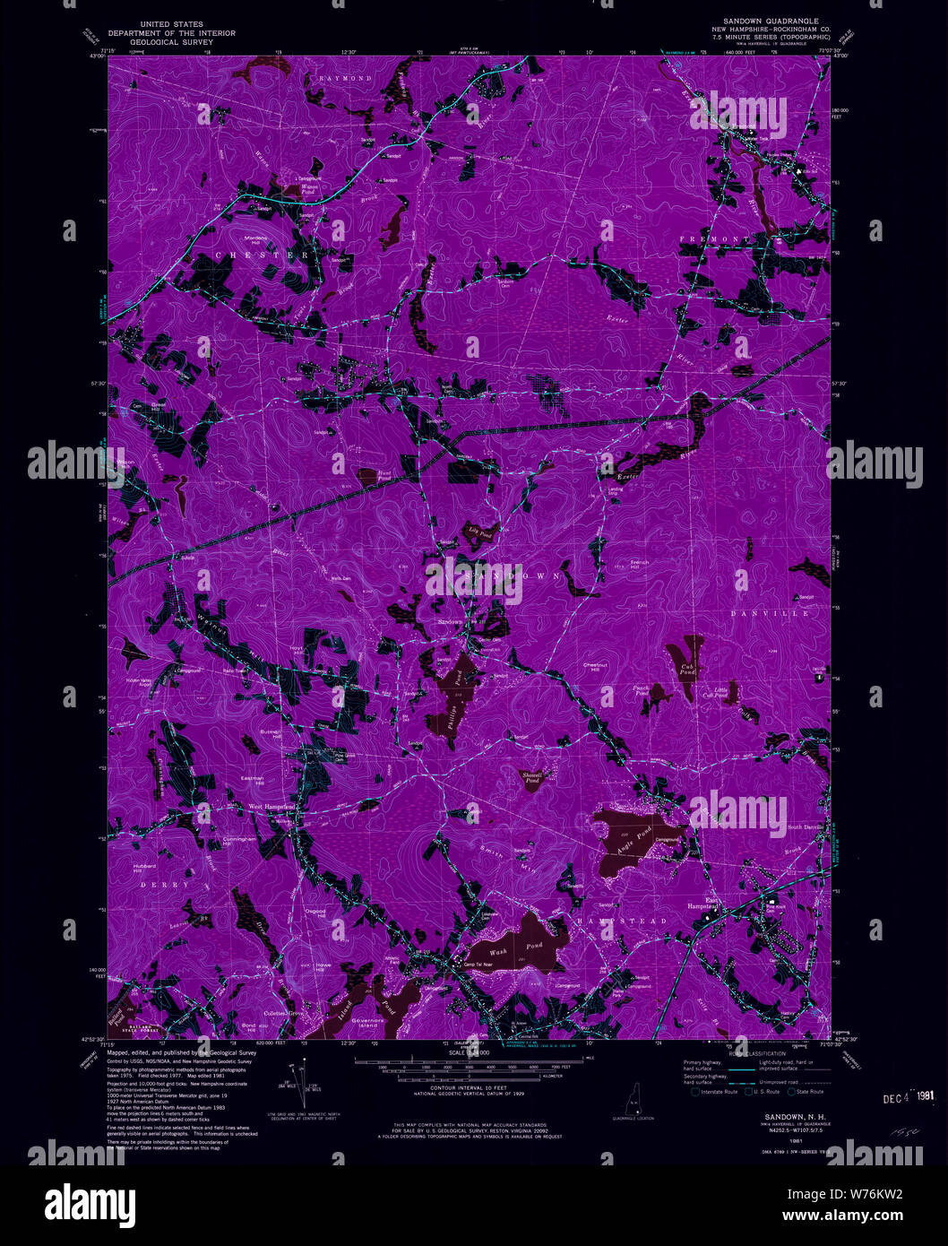 Map of sandown hi-res stock photography and images - Alamy