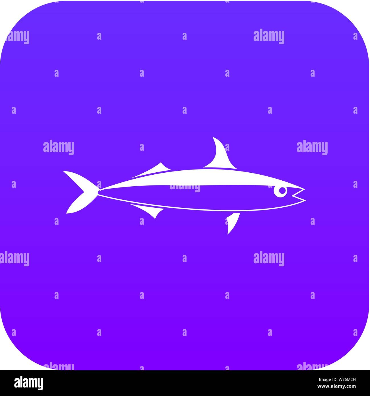 Fish icon digital purple Stock Vector Image & Art - Alamy