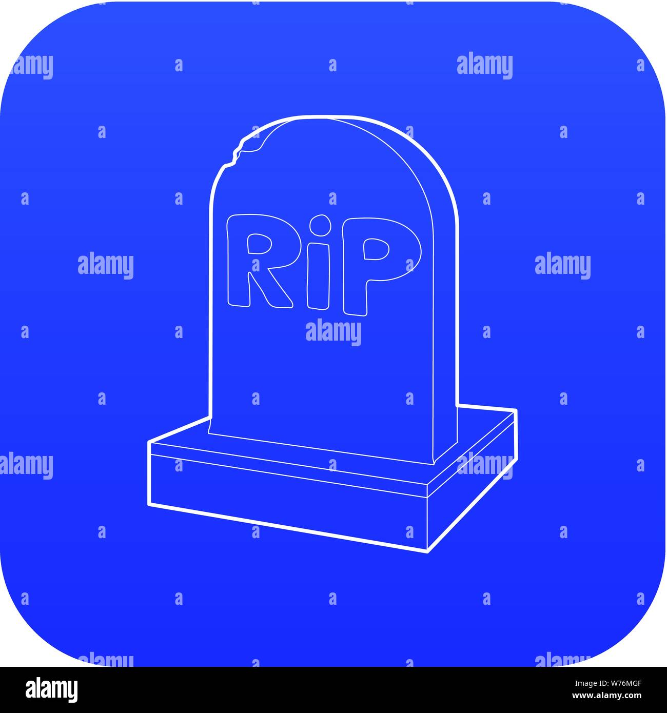 Rip icon blue vector Stock Vector Image & Art - Alamy