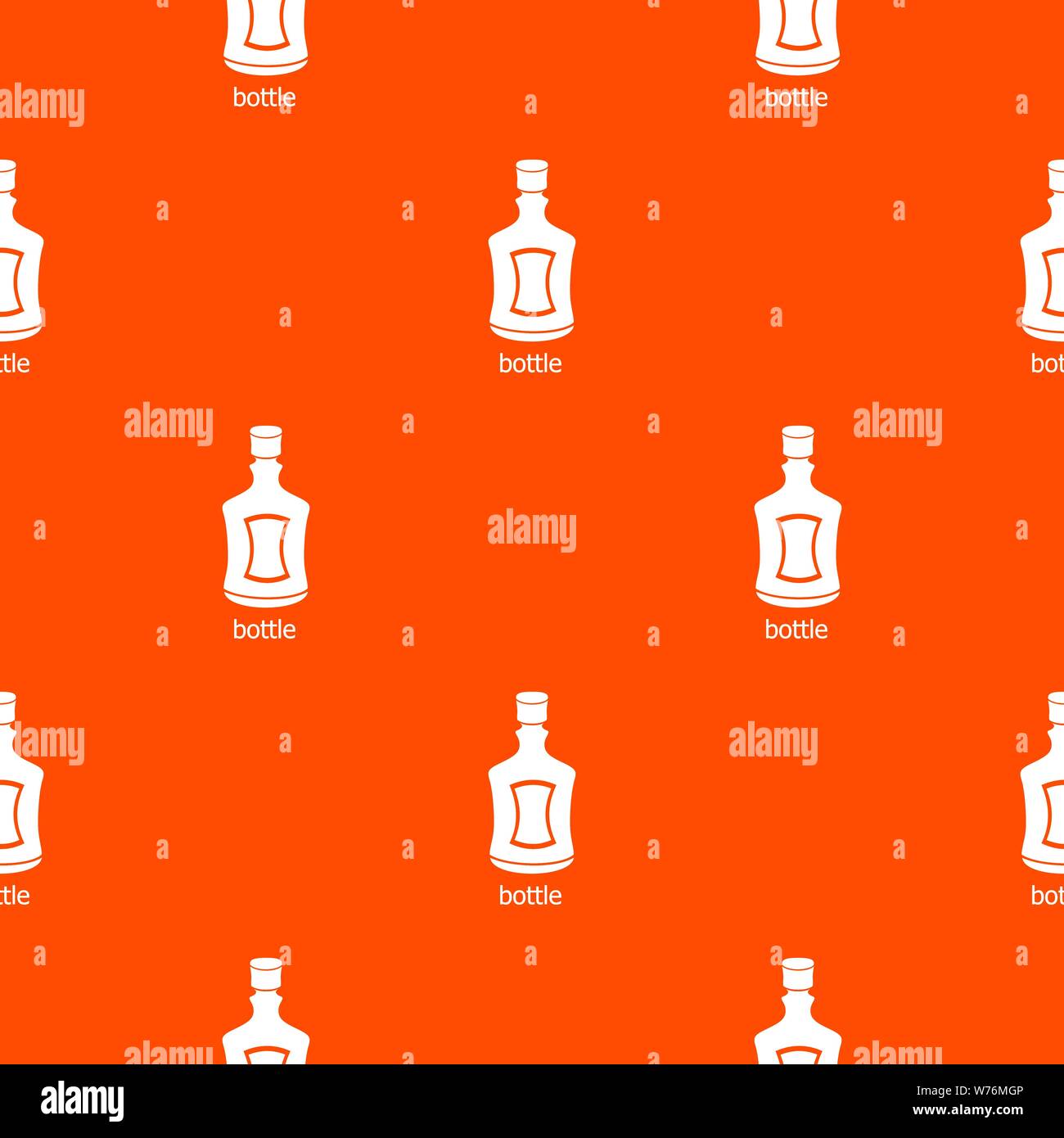 Alcohol bottle pattern vector orange Stock Vector Image & Art - Alamy