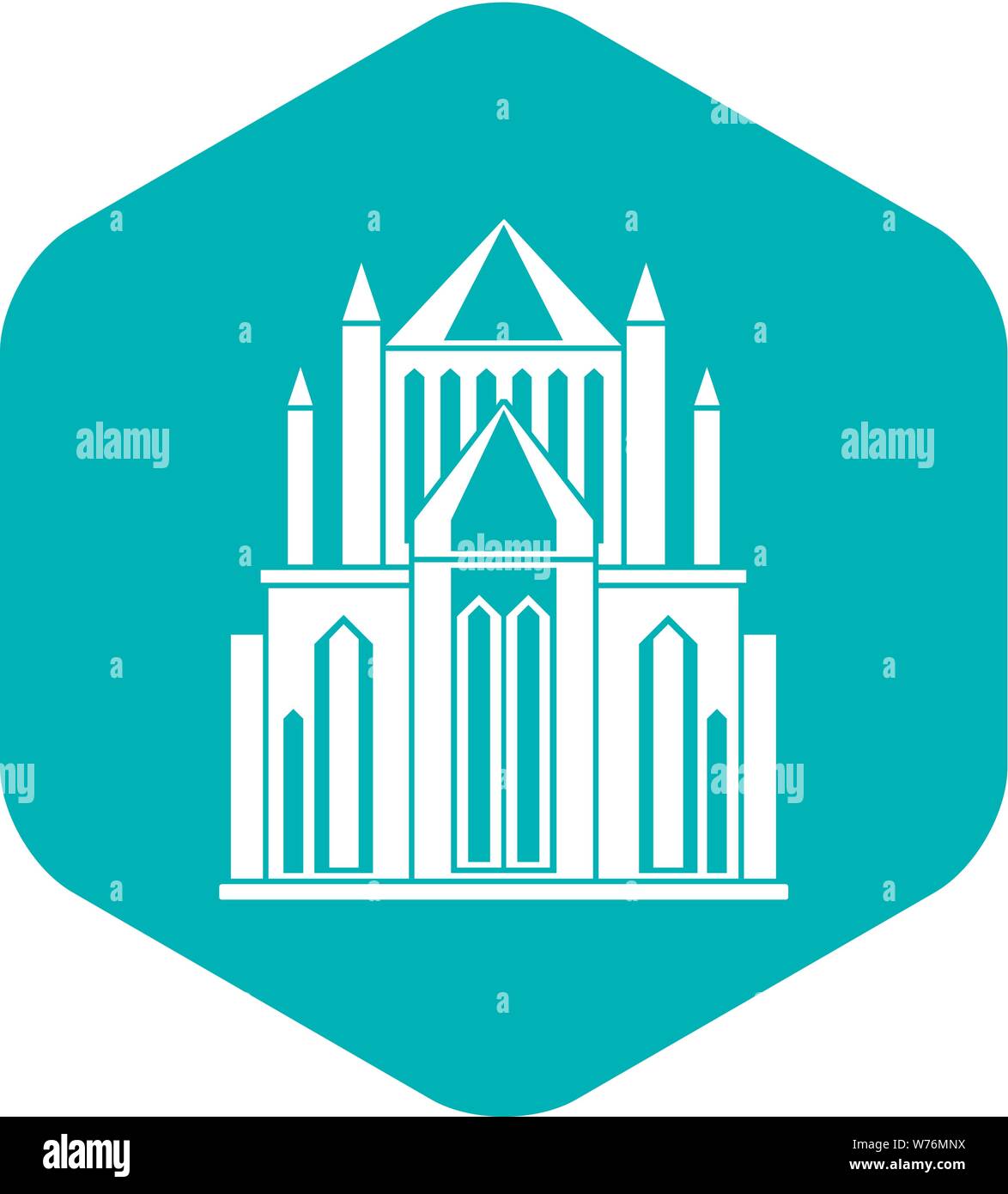 Cathedral icon, simple style Stock Vector Image & Art - Alamy