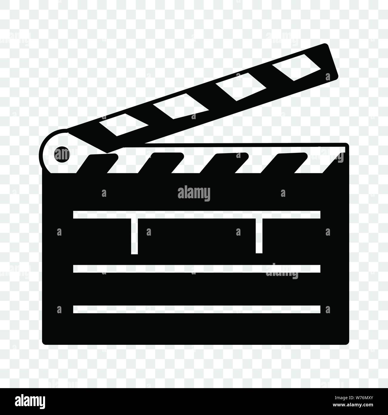 Clapper icon, simple black style Stock Vector Image & Art - Alamy