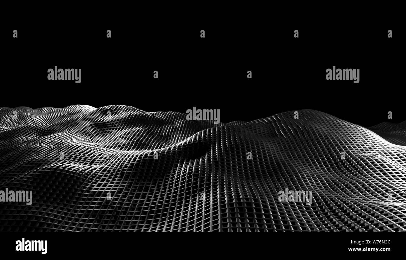 Abstract wave particles background hi-res stock photography and images ...