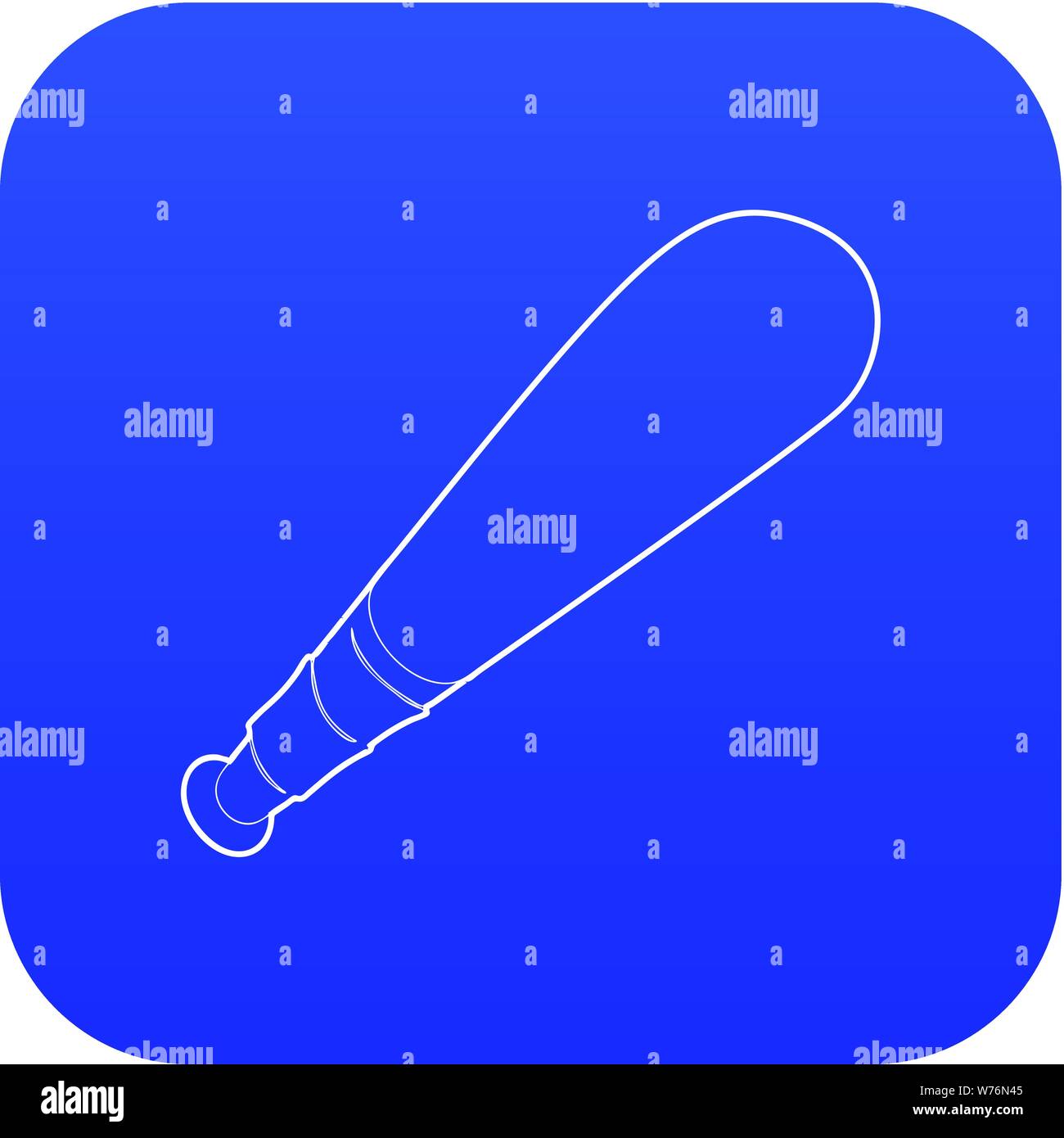 Baseball bat icon blue vector Stock Vector Image & Art - Alamy