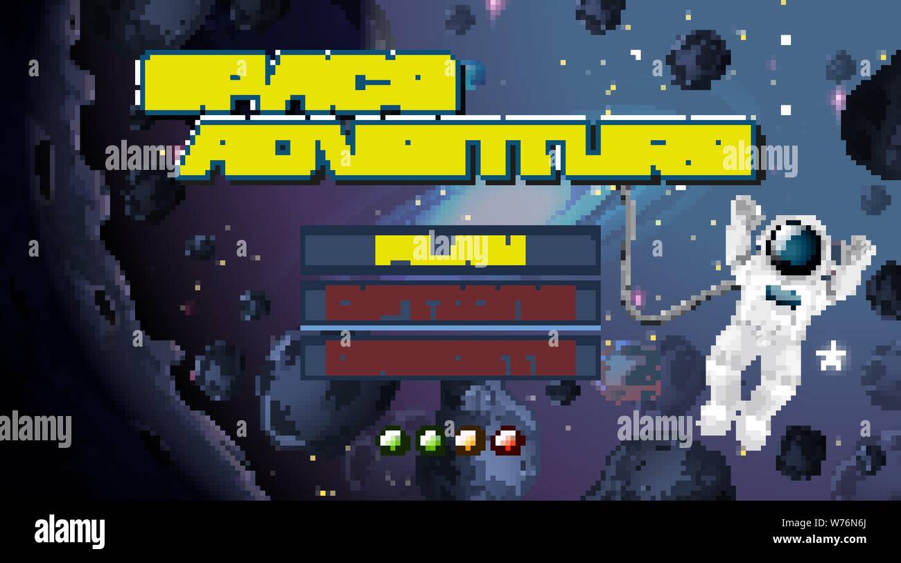 Space adventure game background illustration Stock Vector Image & Art ...