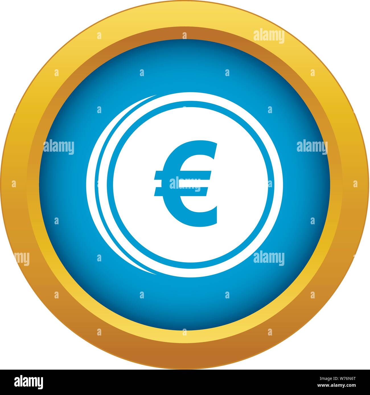 Euro coins icon blue vector isolated Stock Vector Image & Art - Alamy