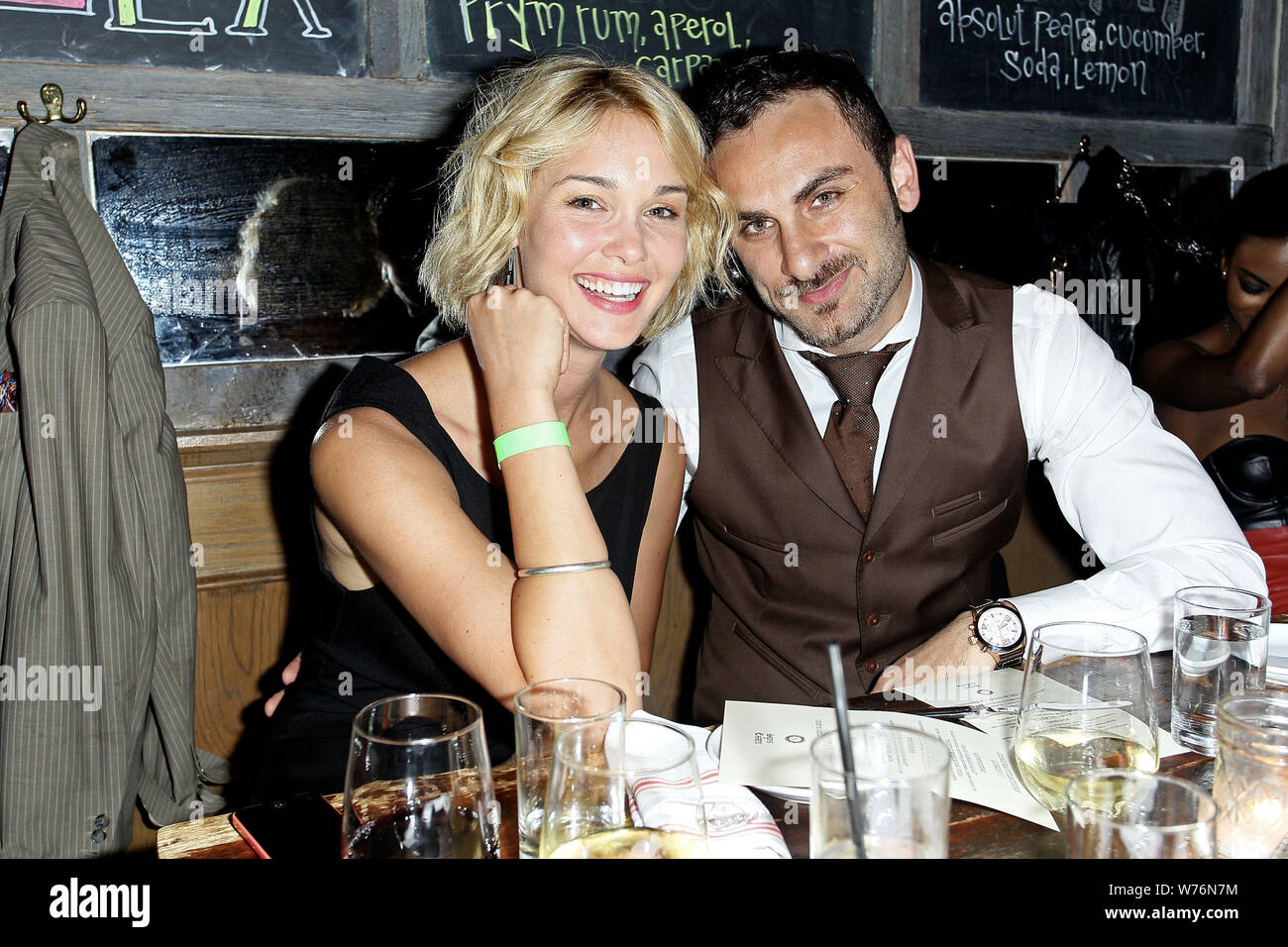 New York, USA. 28 May, 2014. Abigail Kuklis, Peyman Umay at the ...