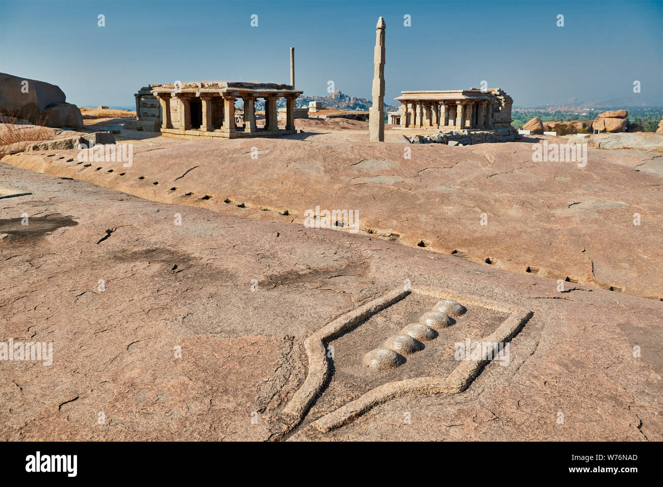Vijayanagara ruins, Hampi, UNESCO world heritge site, Karnataka, India ...