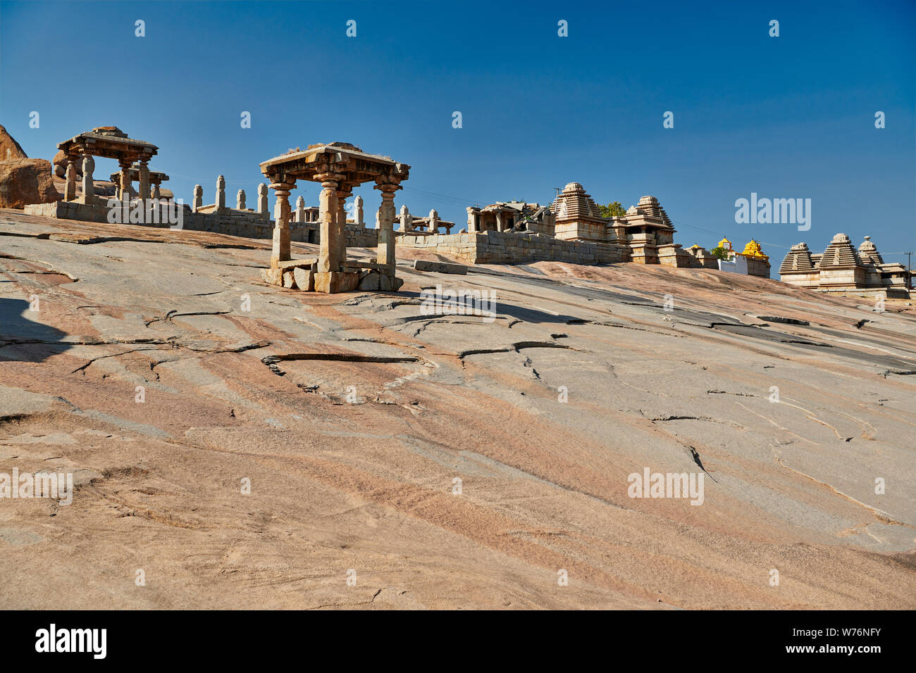 Temples of Hemakuta Hill, Hampi, UNESCO world heritge site, Karnataka ...