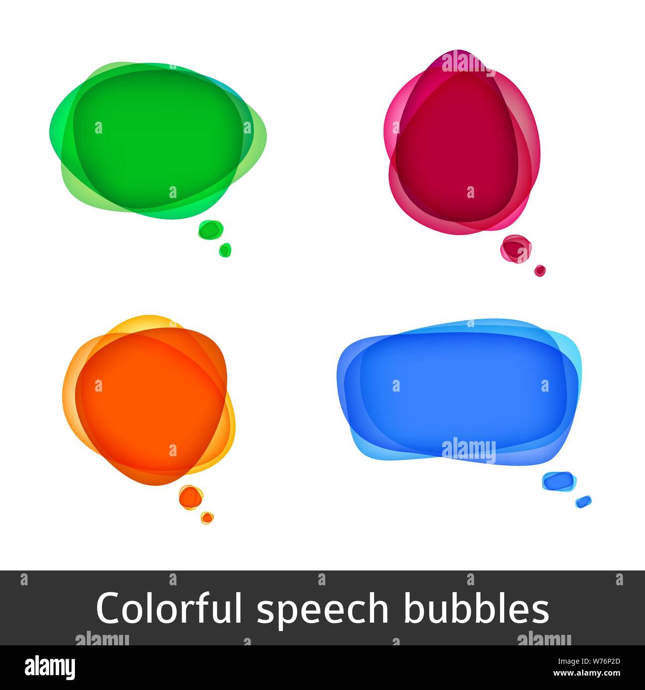 Speech bubbles color background hi-res stock photography and images - Alamy
