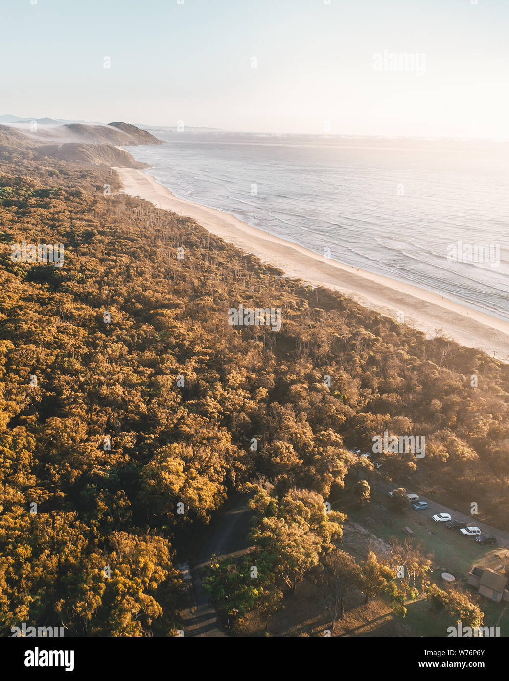 Grassy Head beach during sunrise Stock Photo - Alamy