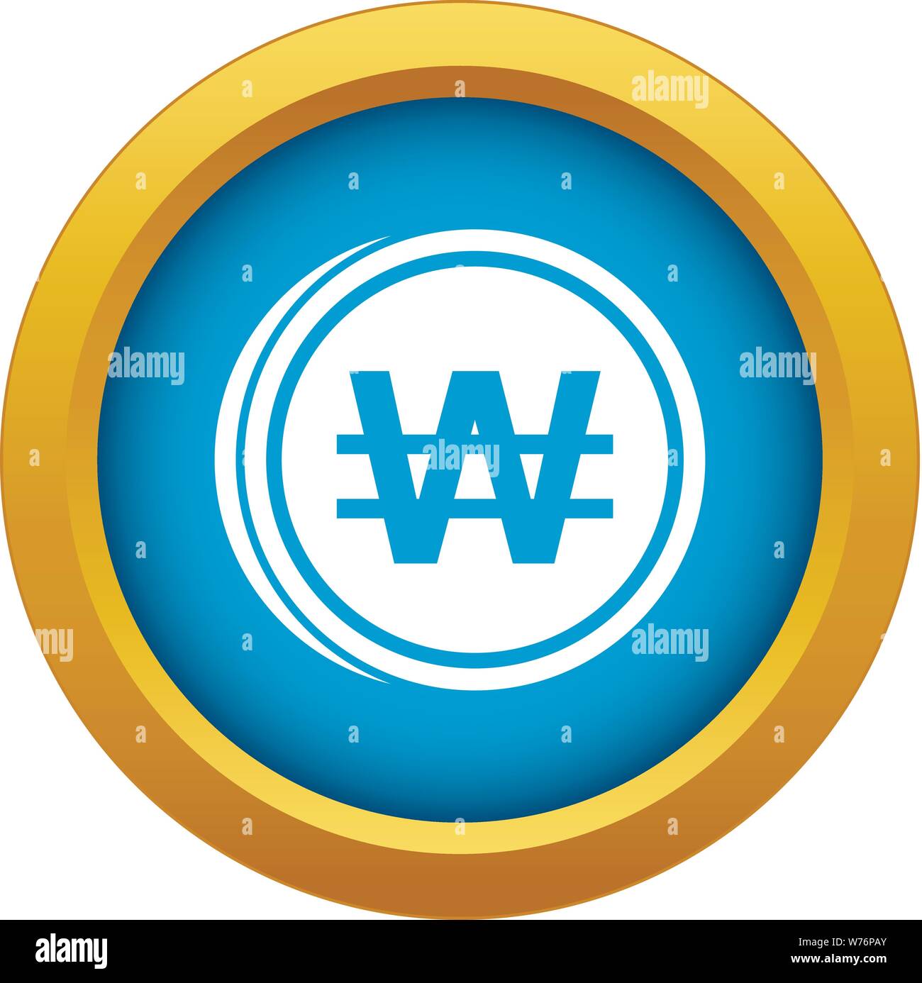 Coins wont icon blue vector isolated Stock Vector Image & Art - Alamy