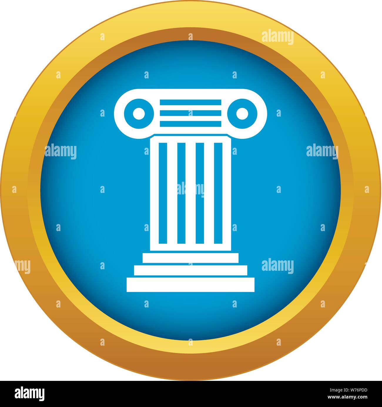 Roman column icon blue vector isolated Stock Vector Image & Art - Alamy