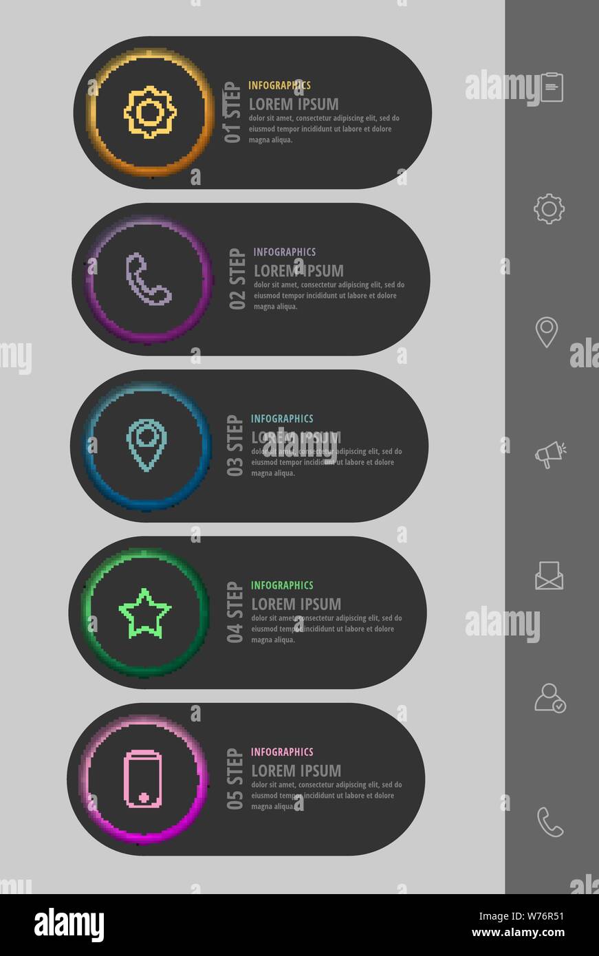 Circle Graph With 5 Spaces